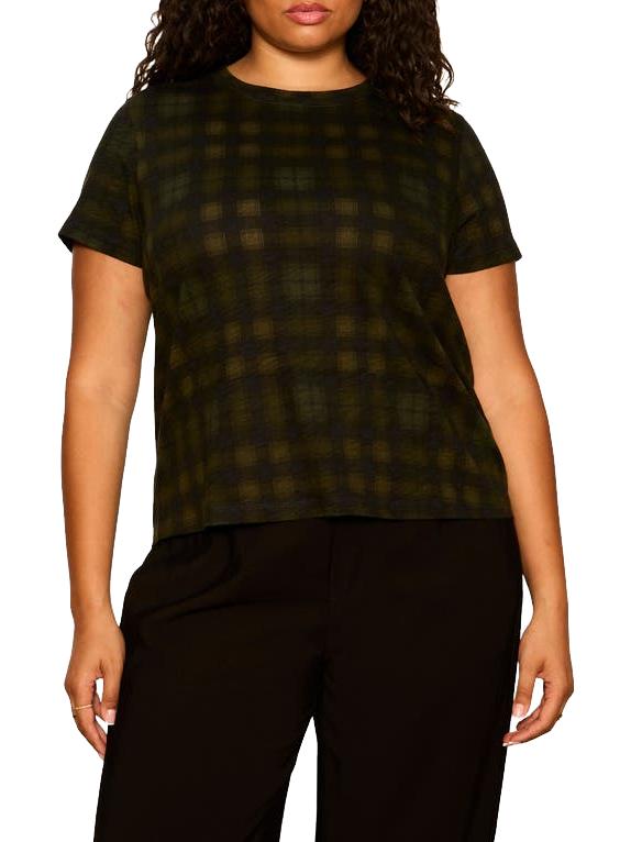 SANCTUARY Sanctuary slubbed crewneck T-shirt